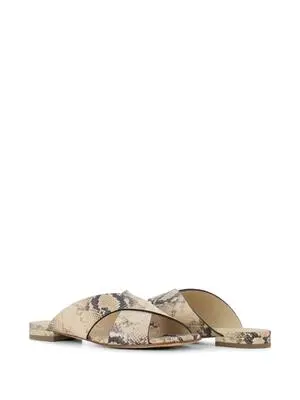 SERGIO LEVANTESI Nunzia Criss-cross Sandals - Neutrals