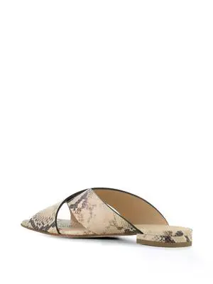 SERGIO LEVANTESI Nunzia Criss-cross Sandals - Neutrals