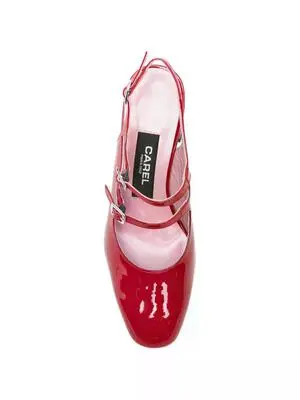 CAREL Banana Buckle-strap Pumps - Red