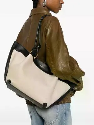 COCCINELLE Knotted-handle Tote Bag - Neutrals