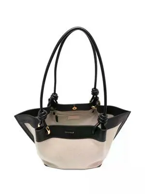 COCCINELLE Knotted-handle Tote Bag - Neutrals
