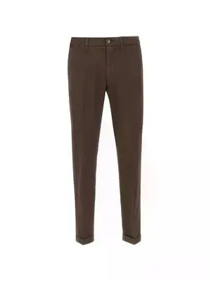 RE-HASH M U C H A Button Chinos - Brown