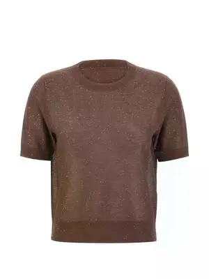 KANGRA Sequin Sweater - Brown