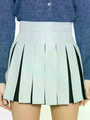 Vivetta Textured Pleated Mini Skirt
