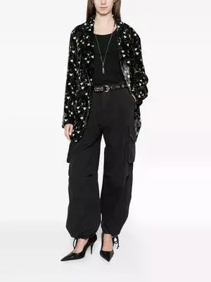 R13 Ragged Heart-print Blazer