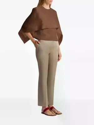 Alberta Ferretti Layered Blouse - Brown