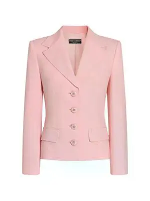 Dolce & Gabbana Printed Twill Single-breasted Jacket