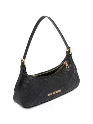 Moschino Quilted Shoulder Bag - Black
