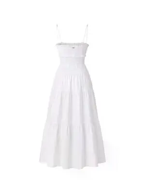 Michael Kors Shirred Tiered Maxi Dress