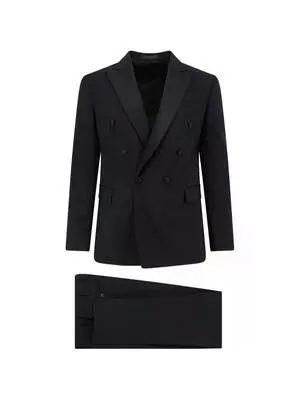 Corneliani Double-breasted Blazer - Blue