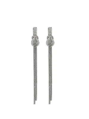 John Hardy Love Knot Diamond Drop Earrings