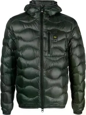 BLAUER. Feather-down Quilted Jacket - Green