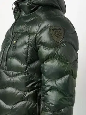 BLAUER. Feather-down Quilted Jacket - Green