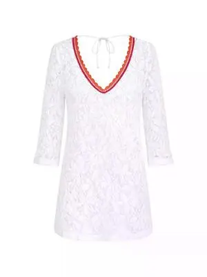 BANANA MOON Crochet Trim Beach Dress - White