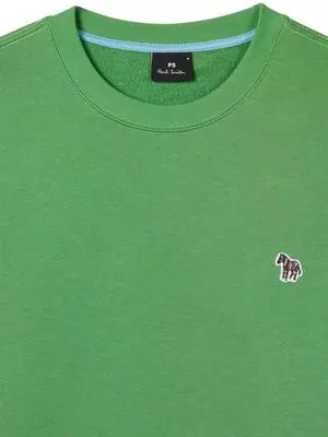 Paul Smith Zebra-motif Crew-neck Sweatshirt - Green