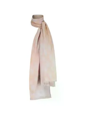 Kinross Cashmere Fringed-trim Scarf - Neutrals