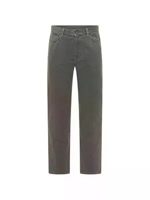 Zegna Pure Cotton Belt Loop Pants - Green