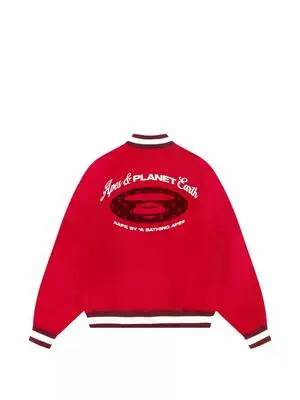 AAPE BY *A BATHING APE Logo-detail Jacket - Red