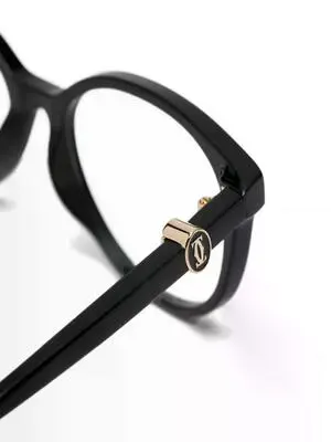Cartier Oval-frame Glasses - Black