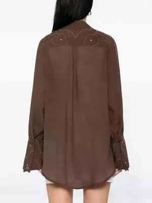 VENUJA Embellished-cuff Shirt