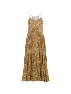 MARANT ETOILE Sabba Floral-print Tiered Dress