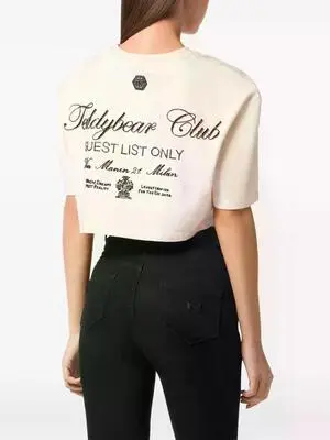 Philipp Plein Embroidered Cropped Top