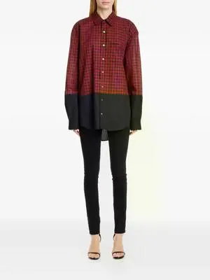 Vetements Splitted Cotton Shirt
