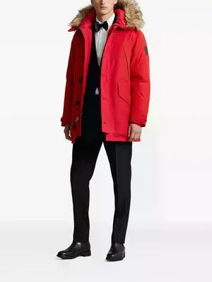 Polo Ralph Lauren Buttoned Hooded Jacket With Faux-fur Trim
