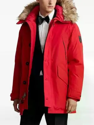 Polo Ralph Lauren Buttoned Hooded Jacket With Faux-fur Trim