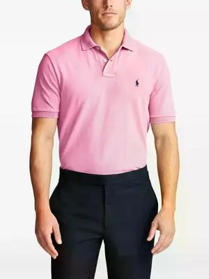 Polo Ralph Lauren Short Sleeve Polo Shirt With Logo Embroidery - Pink