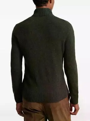 Polo Ralph Lauren Button Mock-neck Sweater - Green