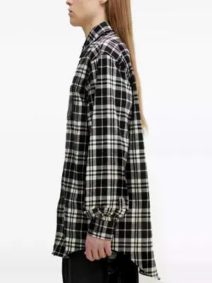 Vetements Checked Cotton Shirt With Cross Patch