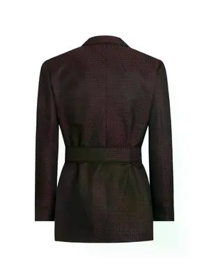Dolce & Gabbana Double-breasted Jacket In Micro-pattern Jacquard