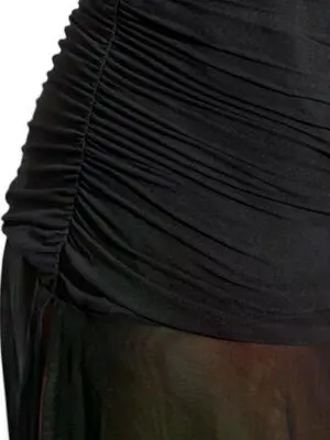 Bond Eye Ruched Maxi Dress - Black