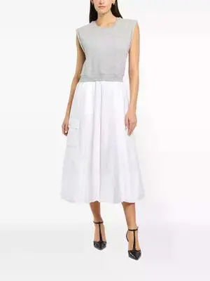 Cinq À Sept Parker Panelled Dress - White