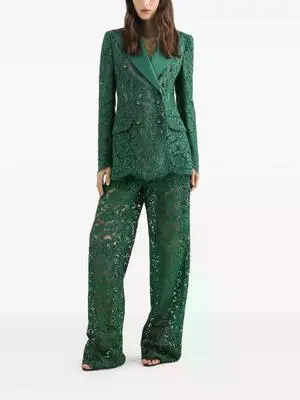 Dolce & Gabbana Cordonetto Lace Trousers - Green