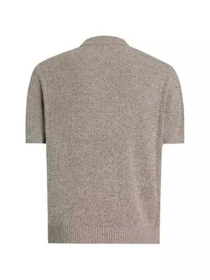 Dolce & Gabbana Cotton And Linen Polo Shirt - Neutrals