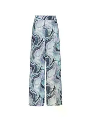 Vilebrequin Printed Wide-leg Trousers - Blue