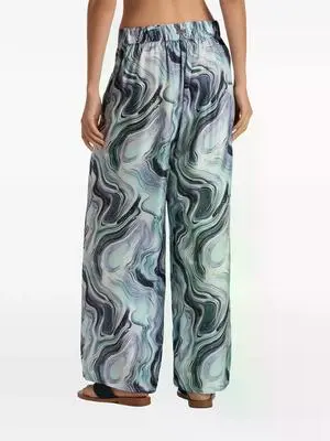 Vilebrequin Printed Wide-leg Trousers - Blue