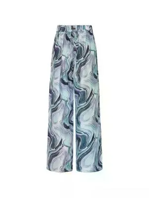 Vilebrequin Printed Wide-leg Trousers - Blue