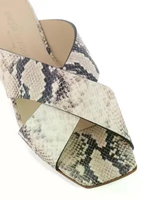 SERGIO LEVANTESI Nunzia Criss-cross Sandals - Neutrals