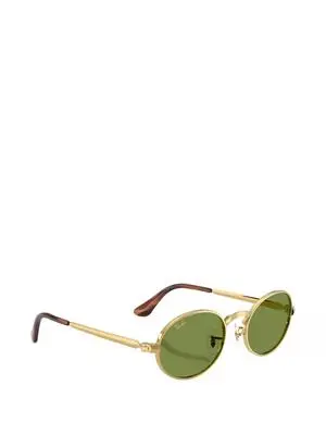 Ray-ban Oval-frame Sunglasses - Gold