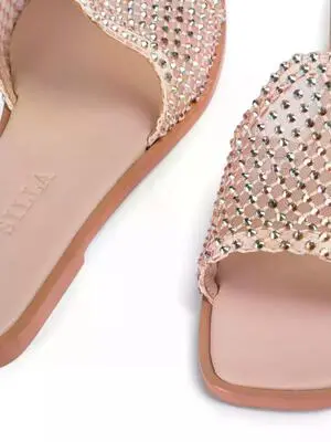LE SILLA Gilda Embellished Sandals - Neutrals