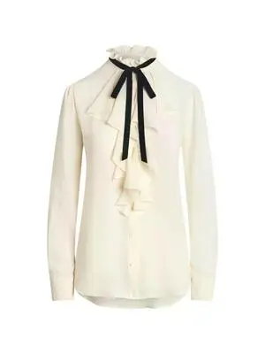 Ralph Lauren Ruffled Neck Blouse