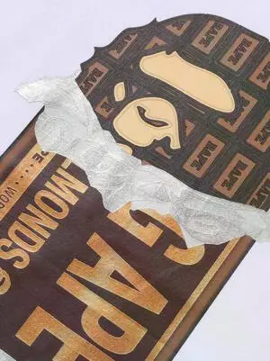 A BATHING APE Chocolate Graphic T-shirt - White
