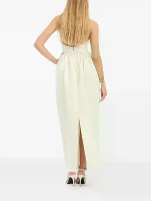 ROTATE BY BIRGER CHRISTENSEN Halterneck Satin Maxi Dress