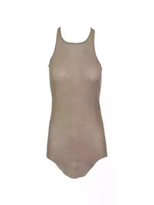 Rick Owens Ribbed Knit Top - Neutrals