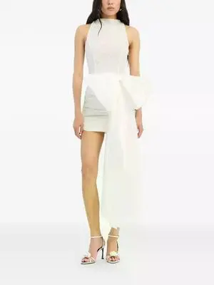 ROTATE BY BIRGER CHRISTENSEN Lace Mini Dress With Bow