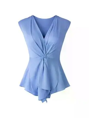 NOUVELLE SILK95FIVE Ceres V-neck Top