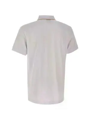 EA7 Zip-up Logo-detail Polo Shirt - White